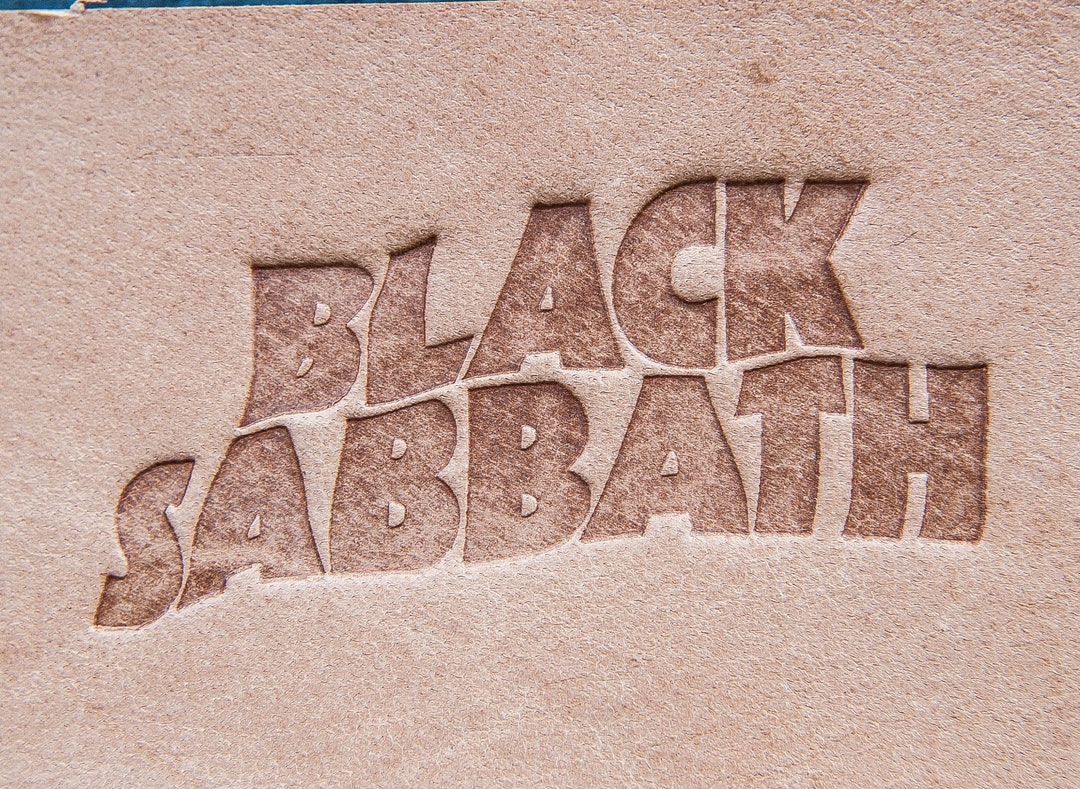 Delrin Leather Stamp: Band Black Sabbath - Etsy