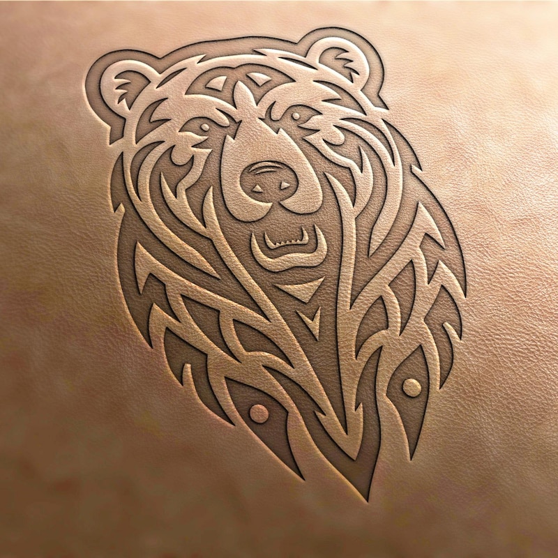 Bear Paw Leather Stamp - Etsy