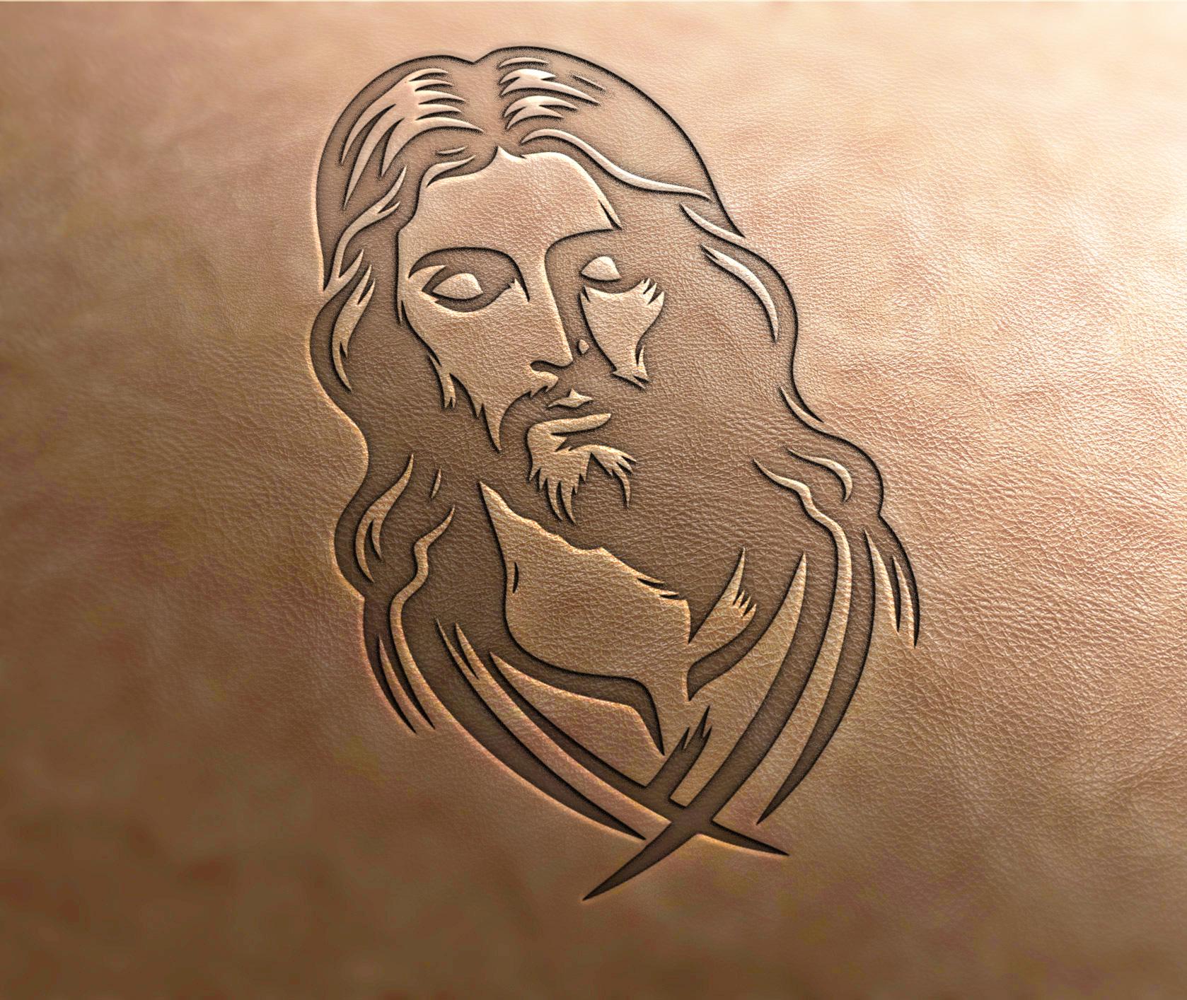 Leather Stamp (delrin Material): Jesus, Jesus Face, Jesus Christ ...