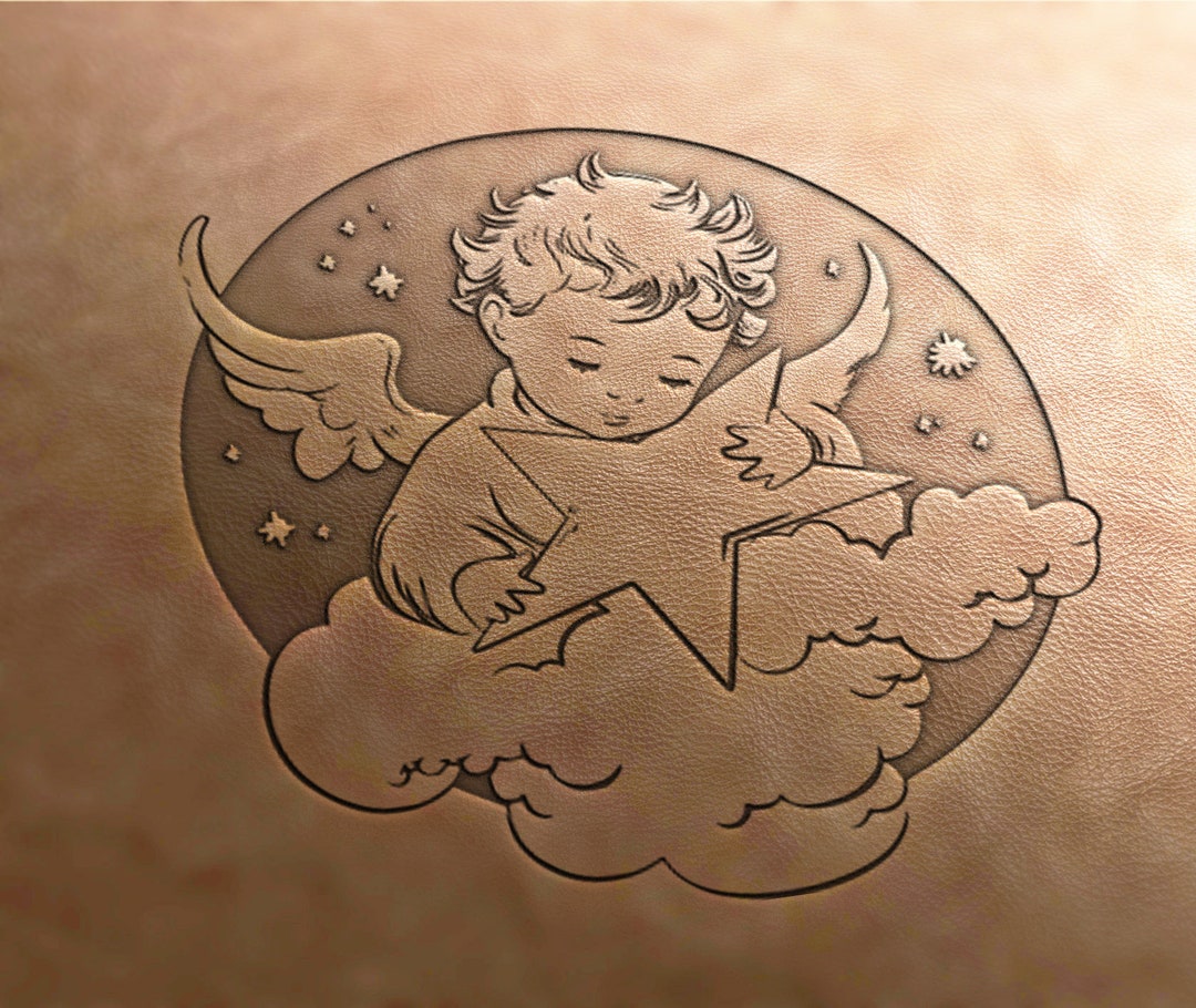 Leather Stamp (delrin Material):angel Stamp,christmas Stamp,leather ...