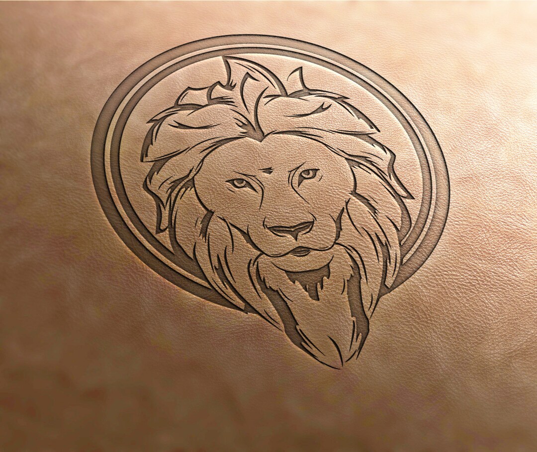 Leather Stamp (delrin Material): Lion Stamp, Lions Head, Leather Stamps ...