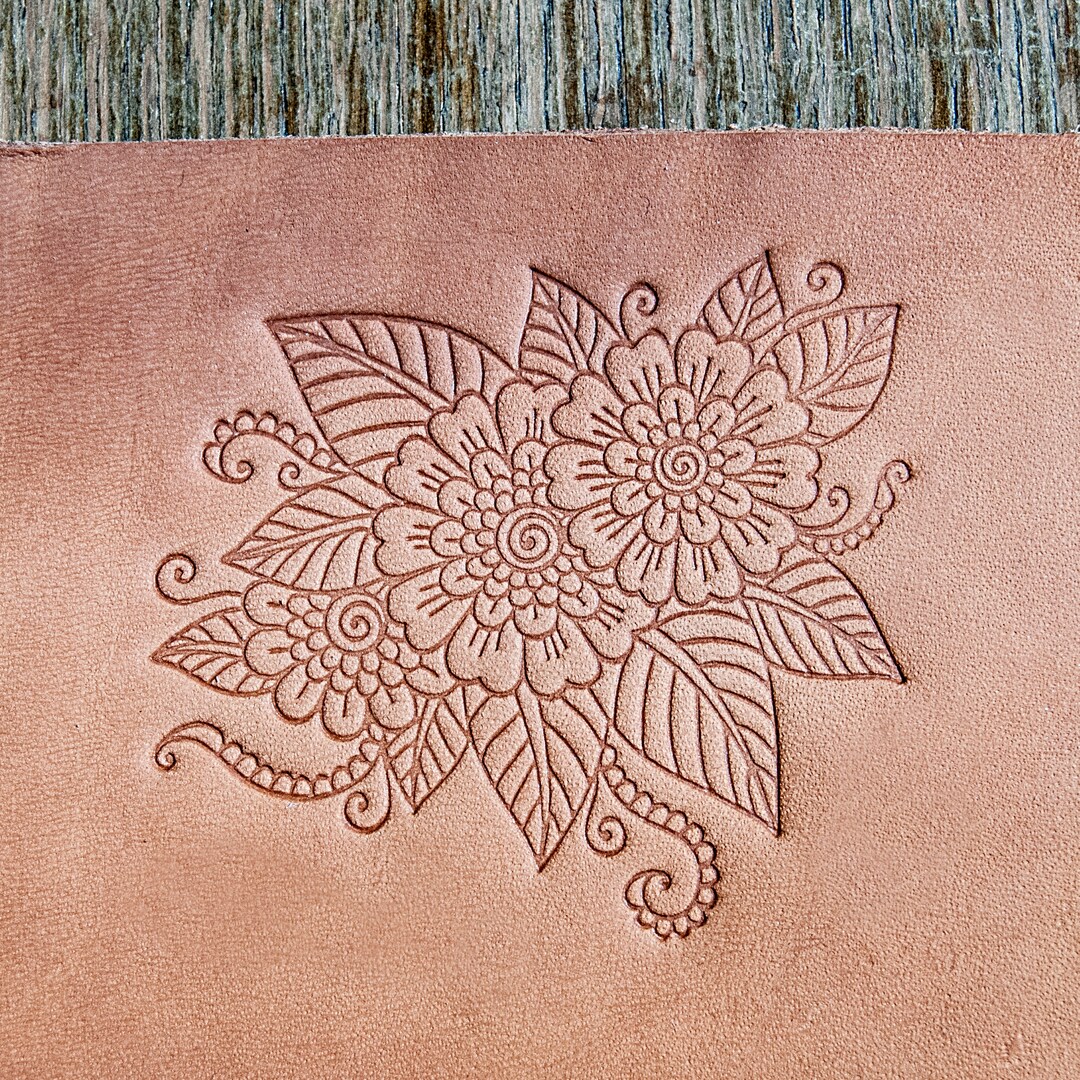 Delrin Leather Stamp: Flowers #1 - Etsy