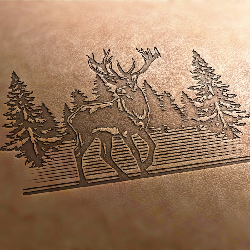 Deer Head Stamp - Etsy