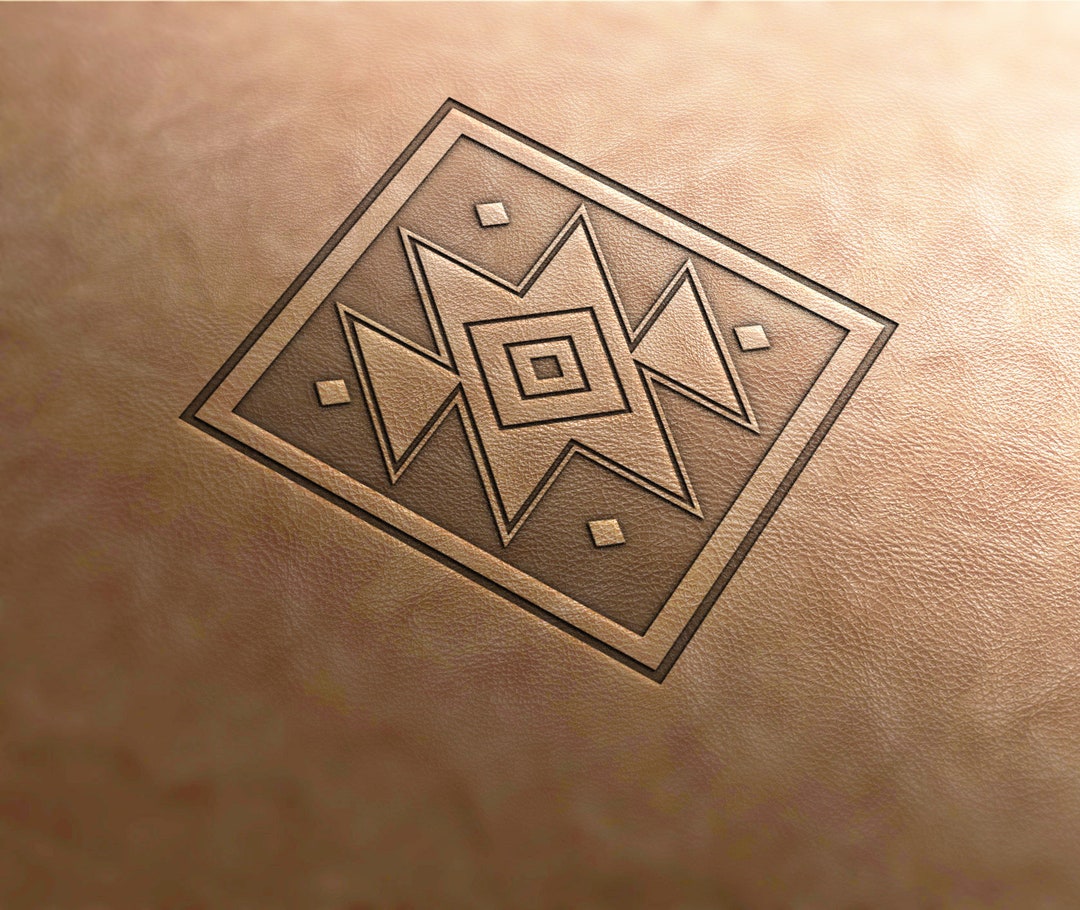 Leather Stamp (delrin), Aztec Pattern#8, Boho Stamp, Geometric Stamp ...