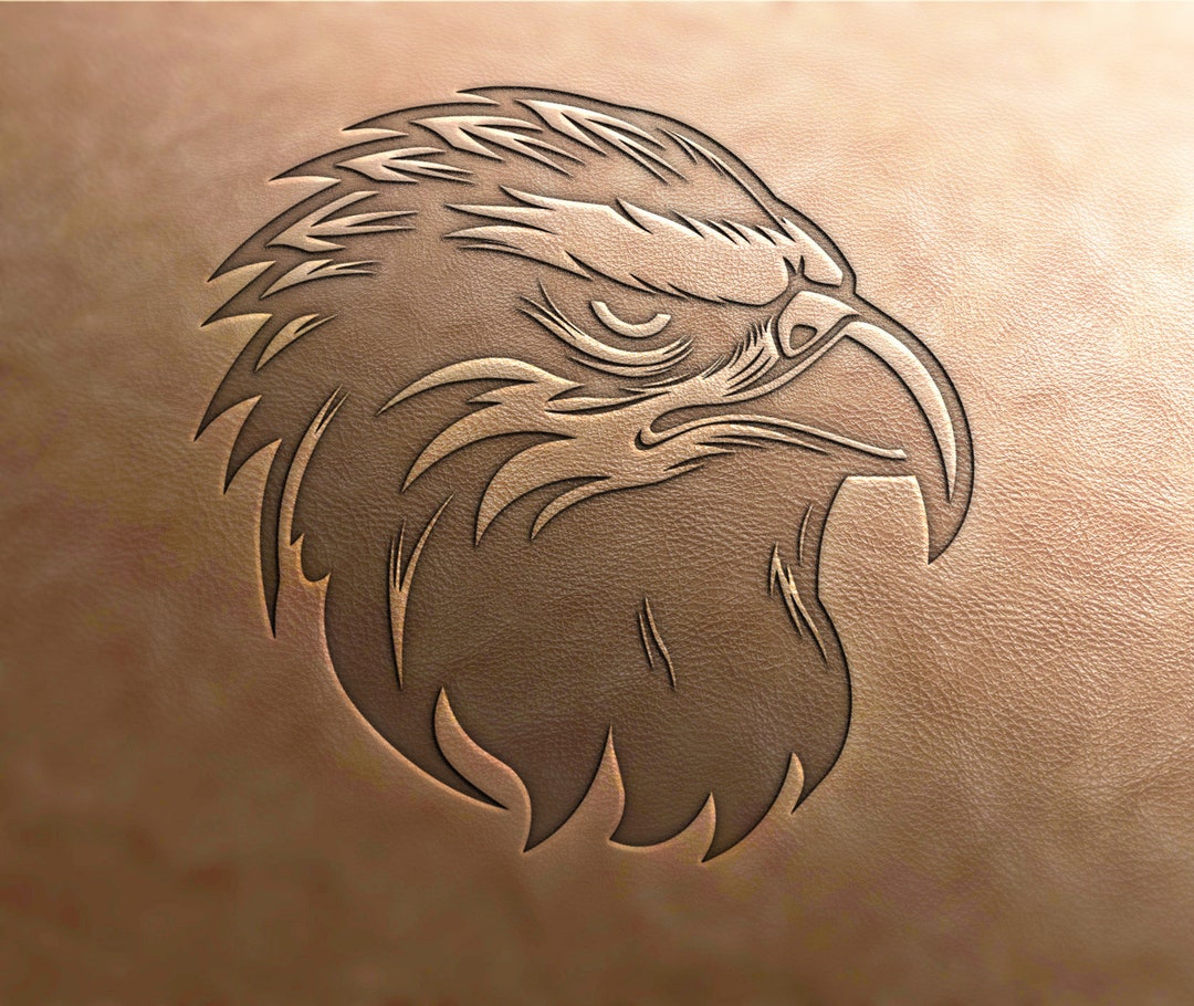 Leather Stamp (delrin), Hawk Stamp, Bird Stamp, Round Stamp, Leather ...