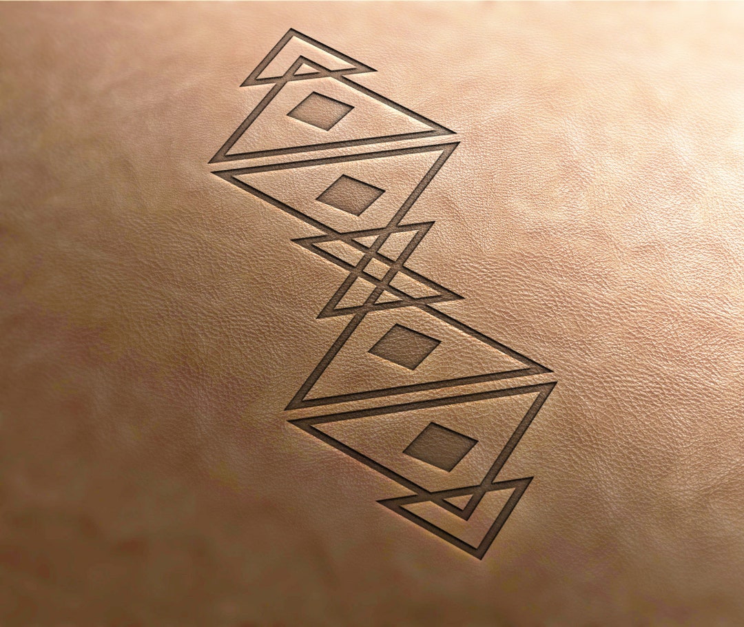 Leather Stamp (delrin), Aztec Pattern#6, Boho Stamp, Geometric Stamp ...