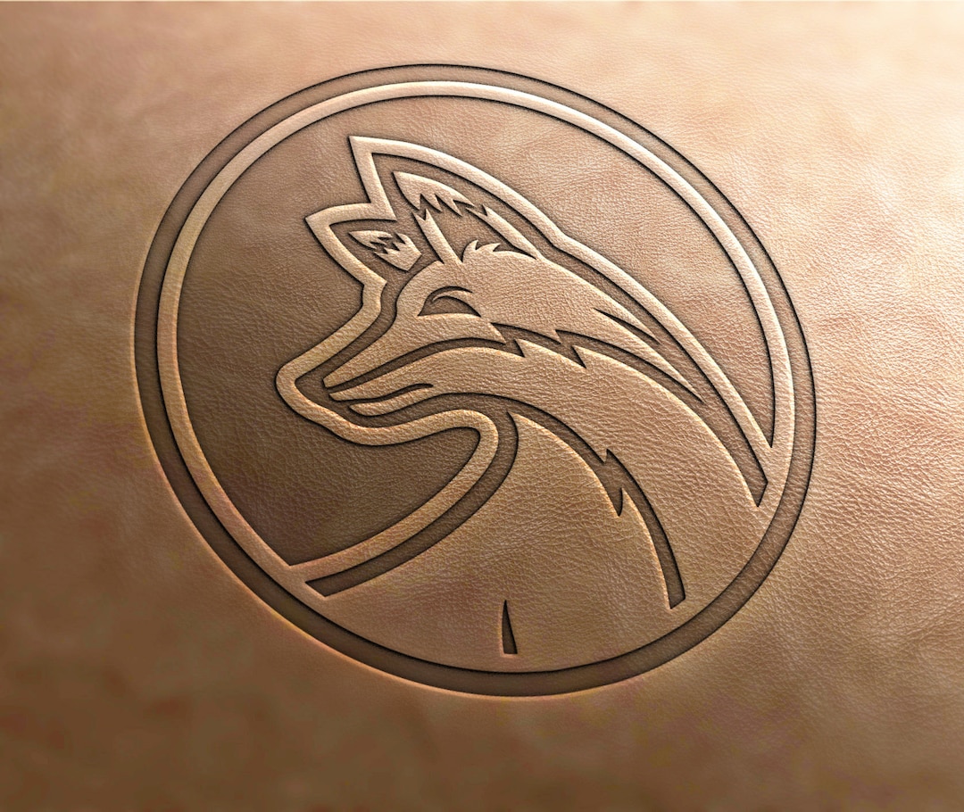 Leather Stamp (delrin Material) Round Fox, Fox Stamp, Leather Stamps ...