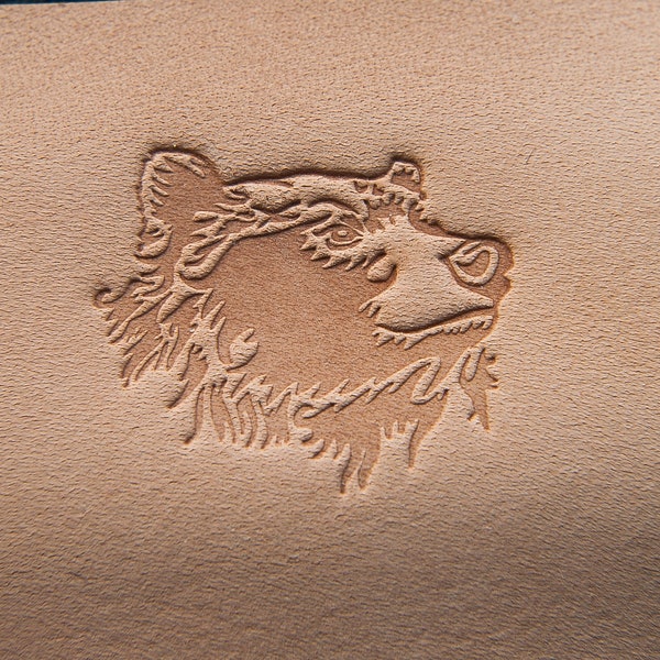 Leather Bear Stamp - Etsy