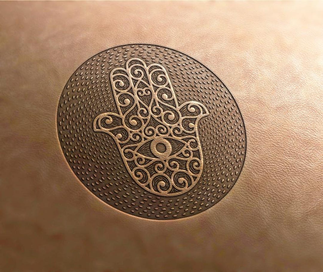 Leather Stamp (delrin Material): Chamsa, Leather Stamps, Custom Leather ...