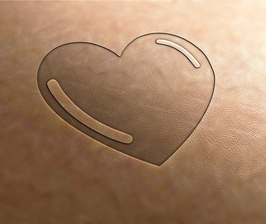 Leather Stamp(delrin Material)heart Stamp, Valentine Stamp, Love Stamp ...