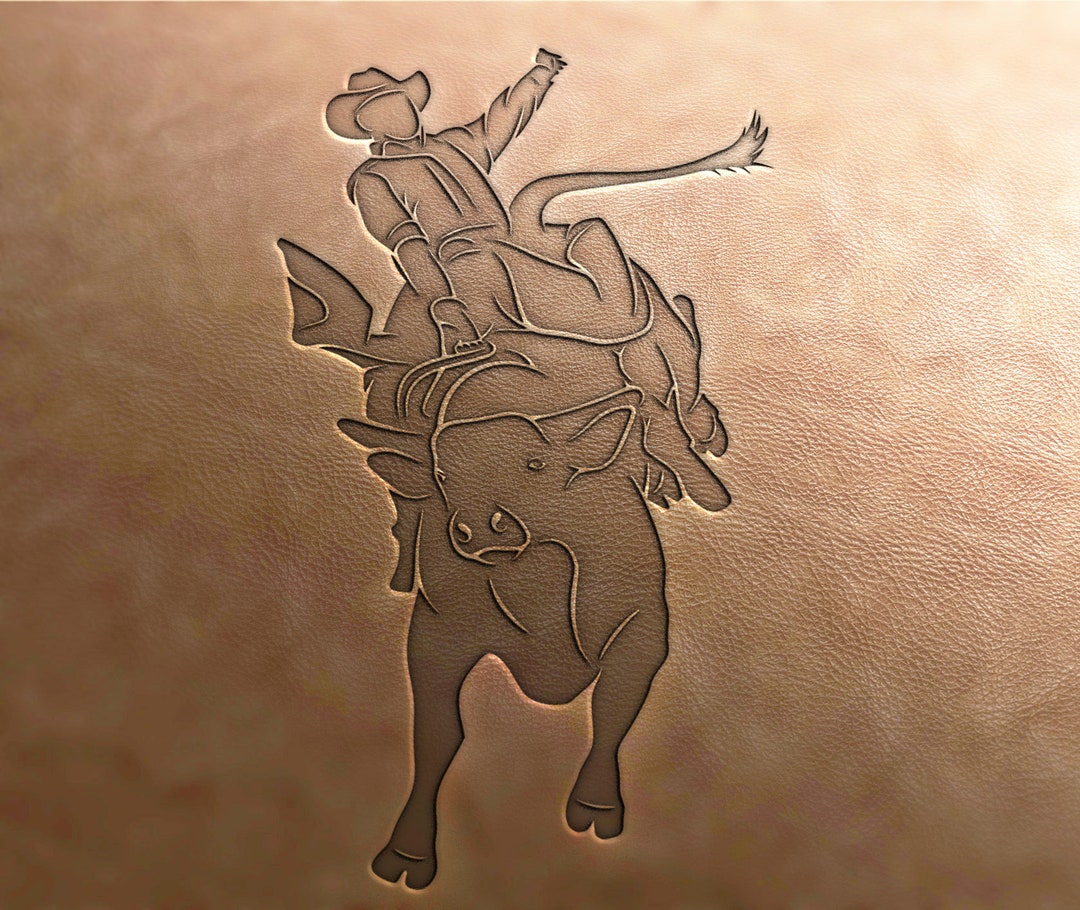 Leather Stamp (delrin Material) Rodeo Stamp, Cowboy Stamp, Leather ...