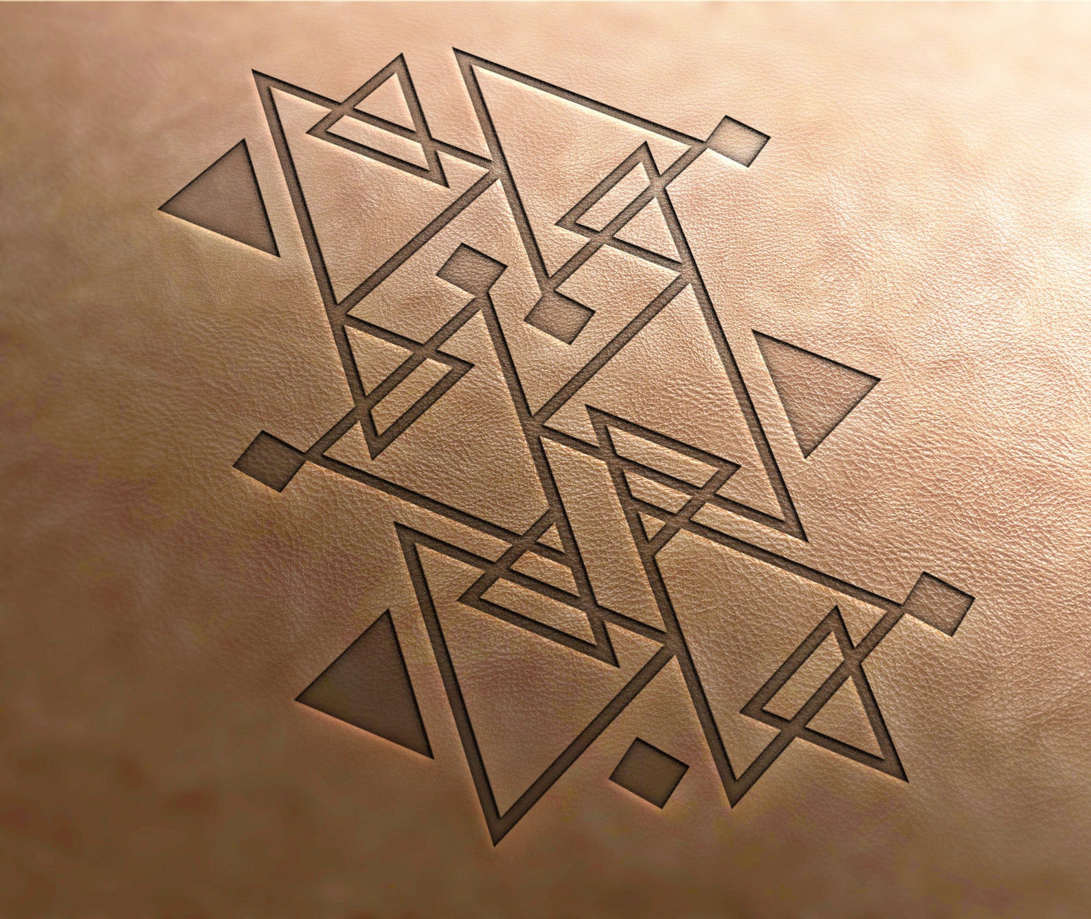 Leather Stamp delrin Aztec Pattern5 Boho Stamp Geometric - Etsy