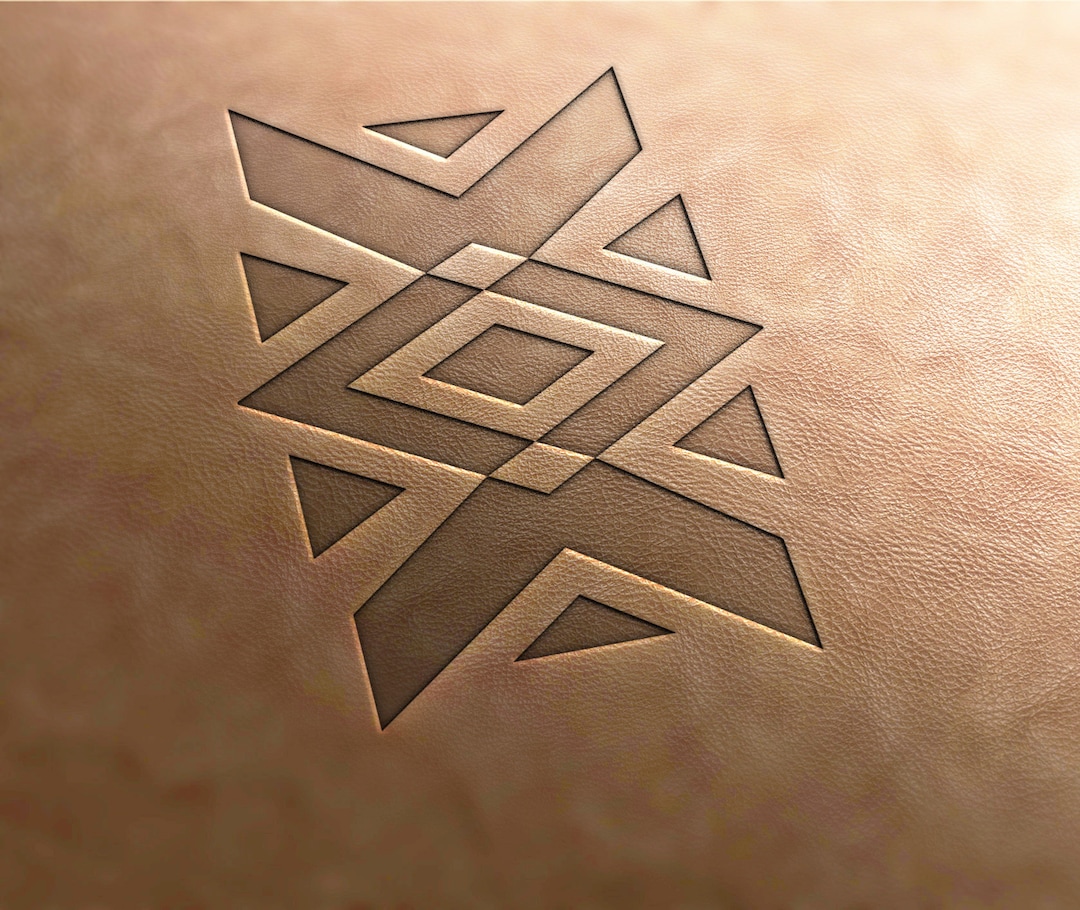 Leather Stamp (delrin), Aztec Pattern33, Boho Stamp, Geometric Stamp ...