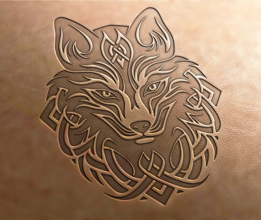 Leather Stamp (delrin), Celtic Stamp,celtic Fox, Celtic Knot Stamp ...