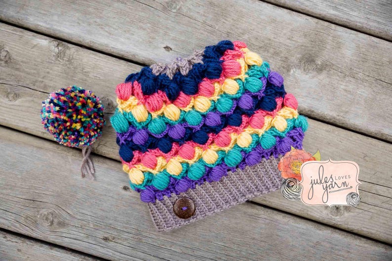 Goody Gumdrops Beanie Crochet Hat Pattern ~ Digital Download ~ PDF ...