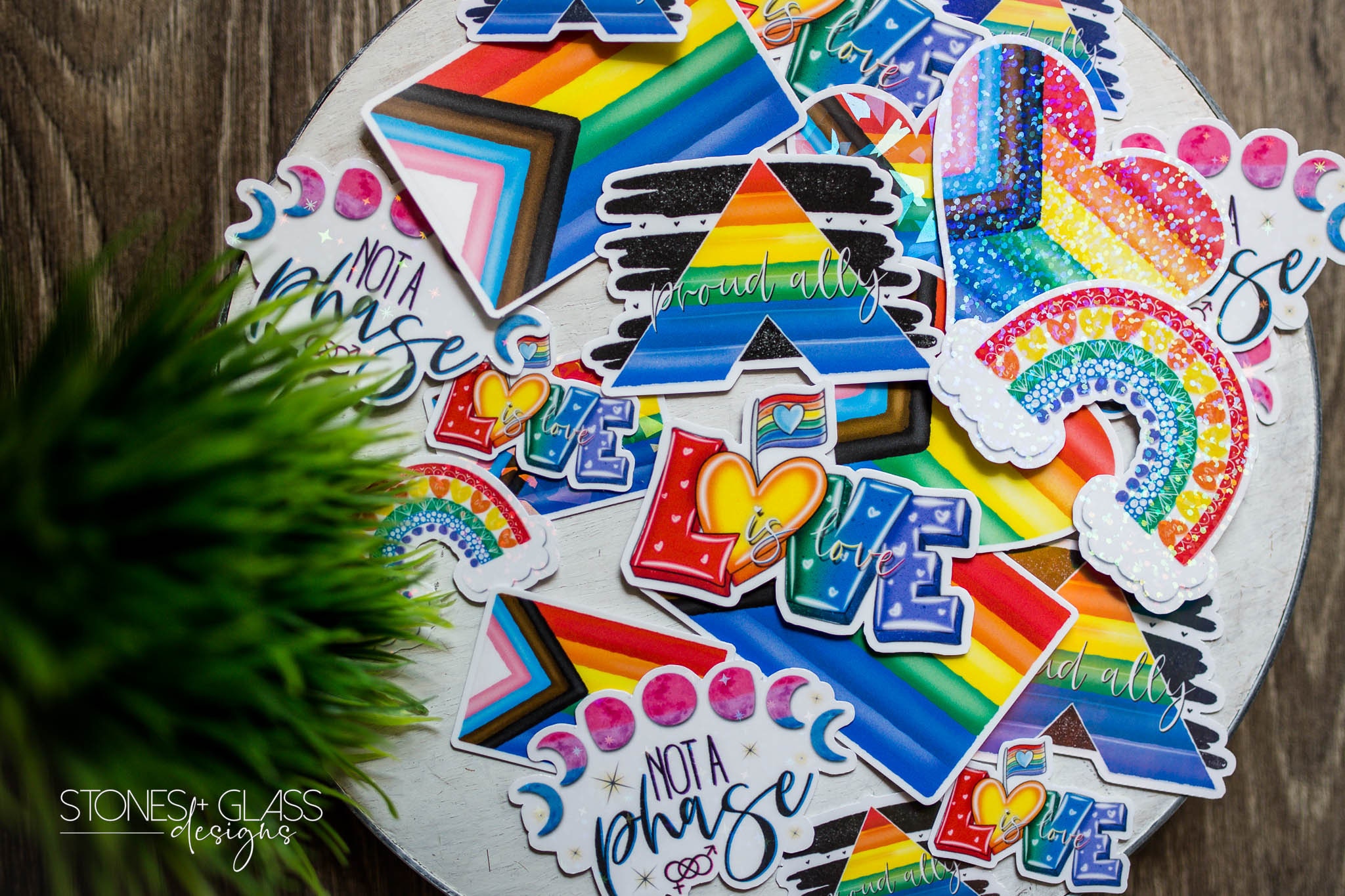 Stickers ~ Pride Flag ~ Pride Flag Heart LGBTQ+ Sticker ~ Original ...