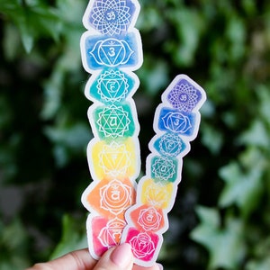 Stickers ~ Chakra Watercolor Symbols ~ Rainbow ~ Reiki Magical ...