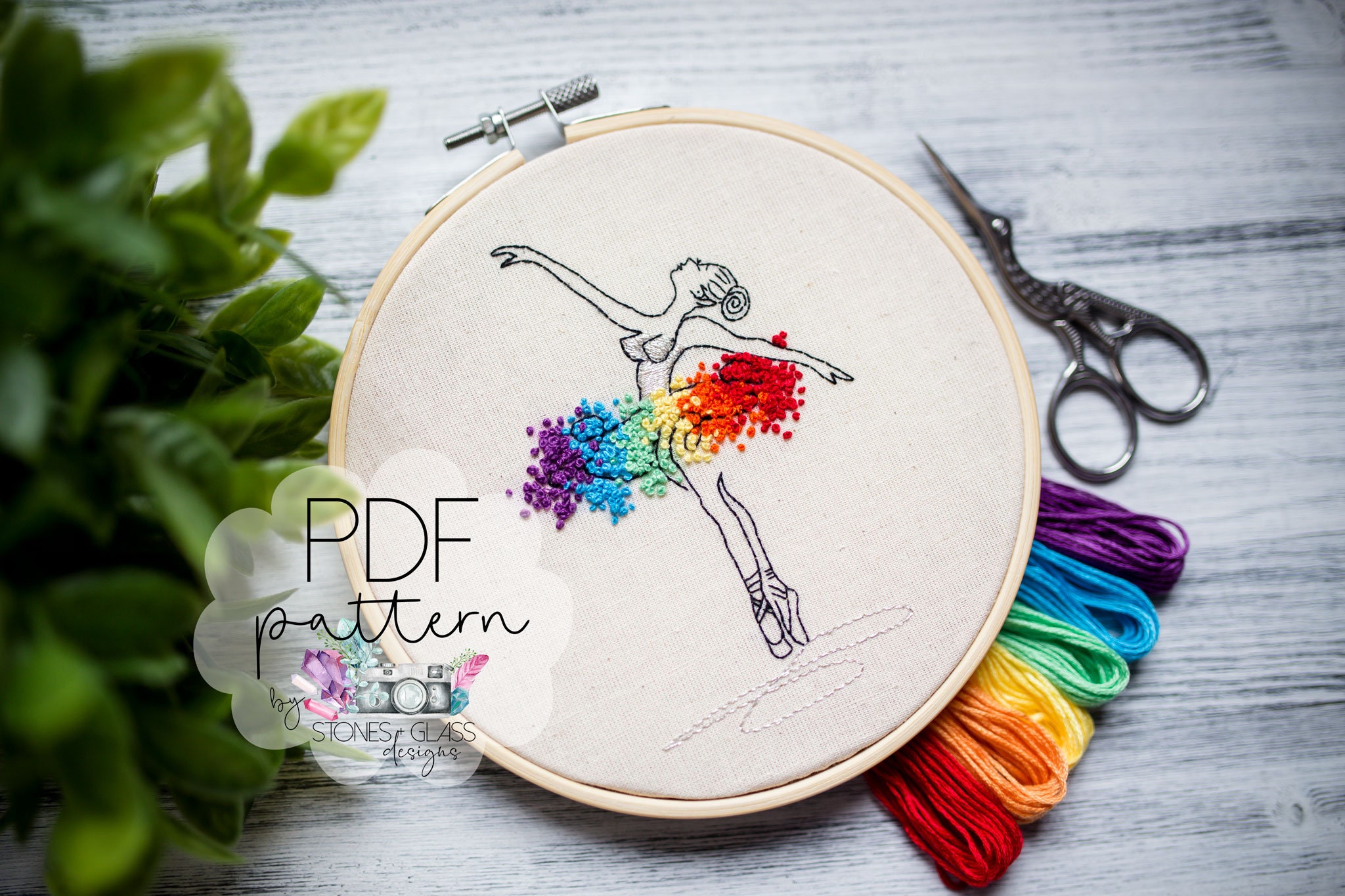 Ballerina Embroidery Pattern ~ Dancer Dance Mom Ballet ~ Modern Hand ...