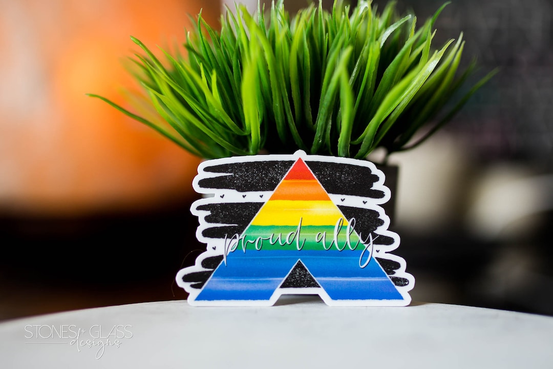 Stickers ~ Proud Ally ~ Ally Flag ~ Pride LGBTQ+ Sticker ~ Original ...