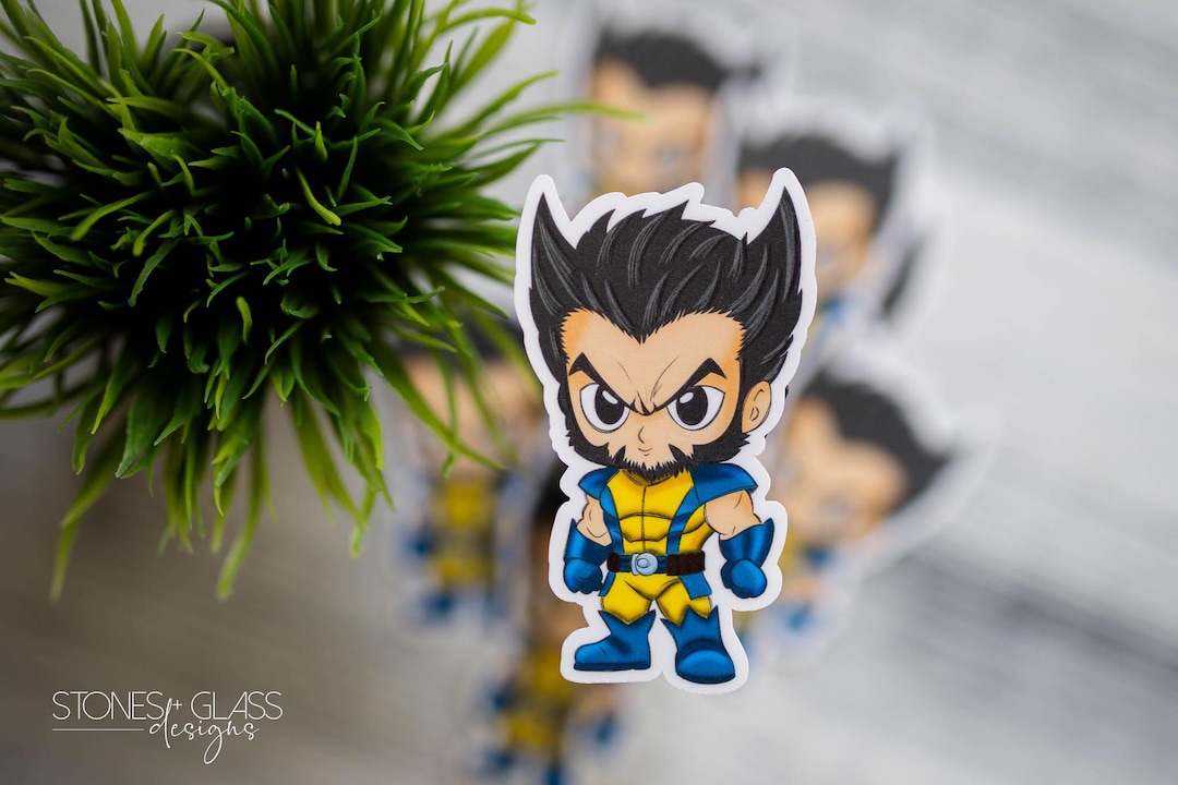 Stickers Wolverine Sticker Super Hero Marvel Comics Cartoon Hand Drawn ...