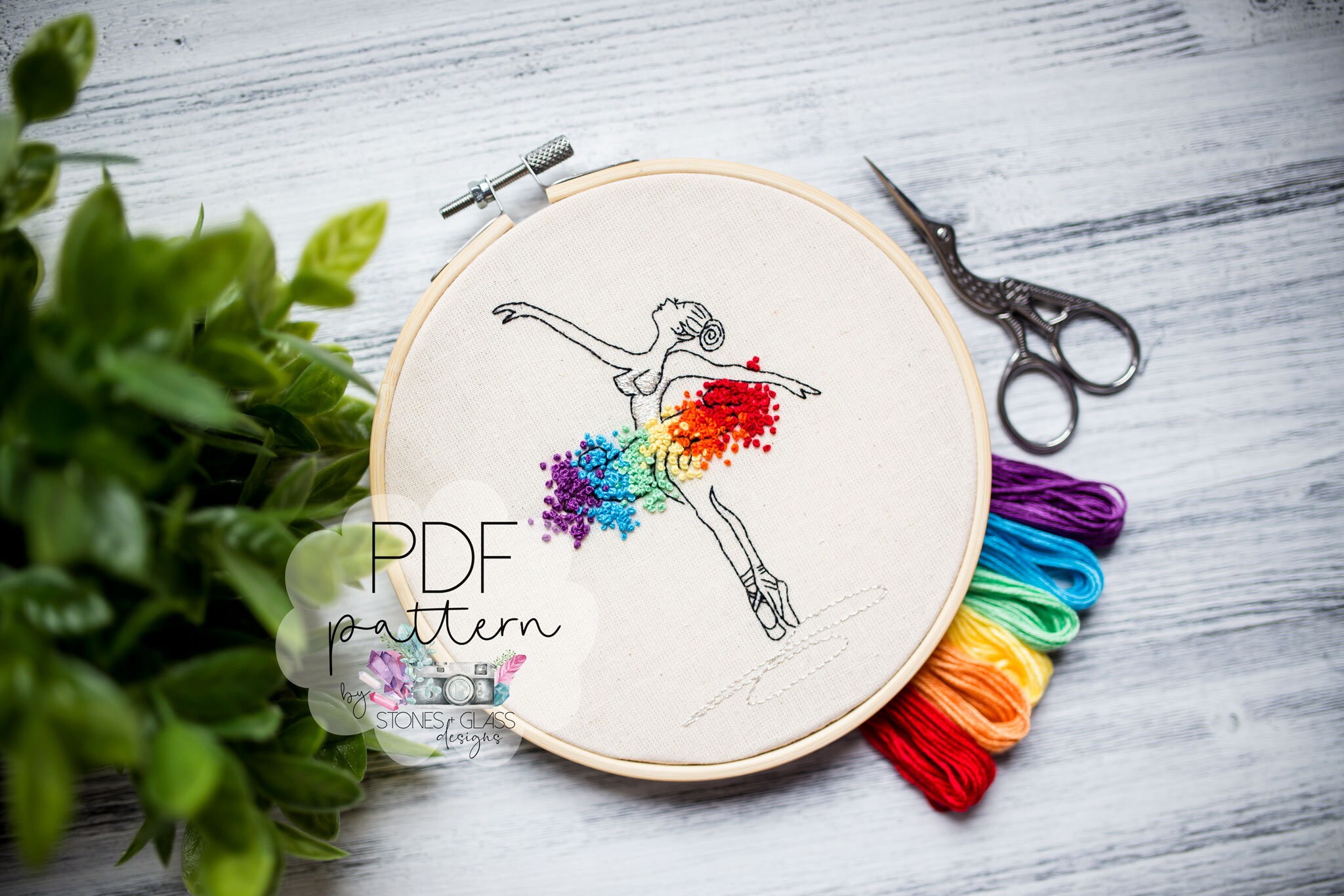 Ballerina Embroidery Pattern ~ Dancer Dance Mom Ballet ~ Modern Hand ...