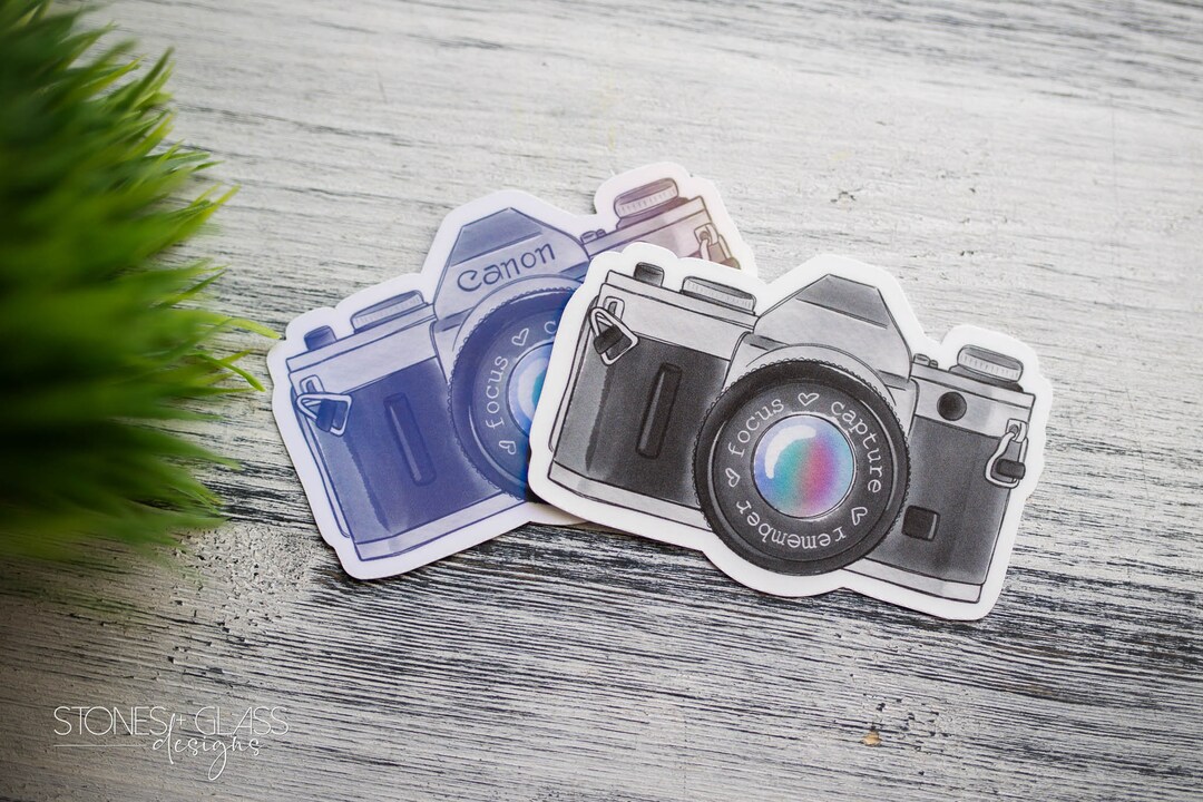 Stickers Camera Canon AE-1 Focus Capture Remember SLR Travel ...