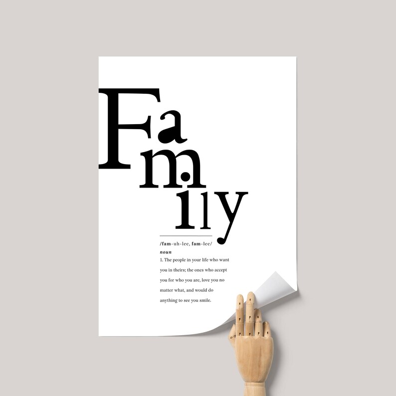 Family Printable Art Entryway Art Decor Literary Poster | Etsy