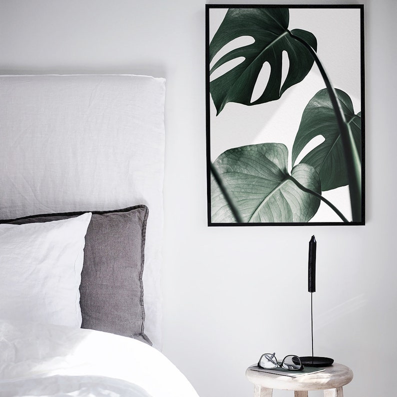 Printable Monstera Wall Decor Monstera Leaf Nordic Wall | Etsy