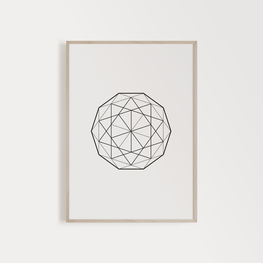 Printable Sacred Geometry Geometric Poster Art, Nordic Art Design ...