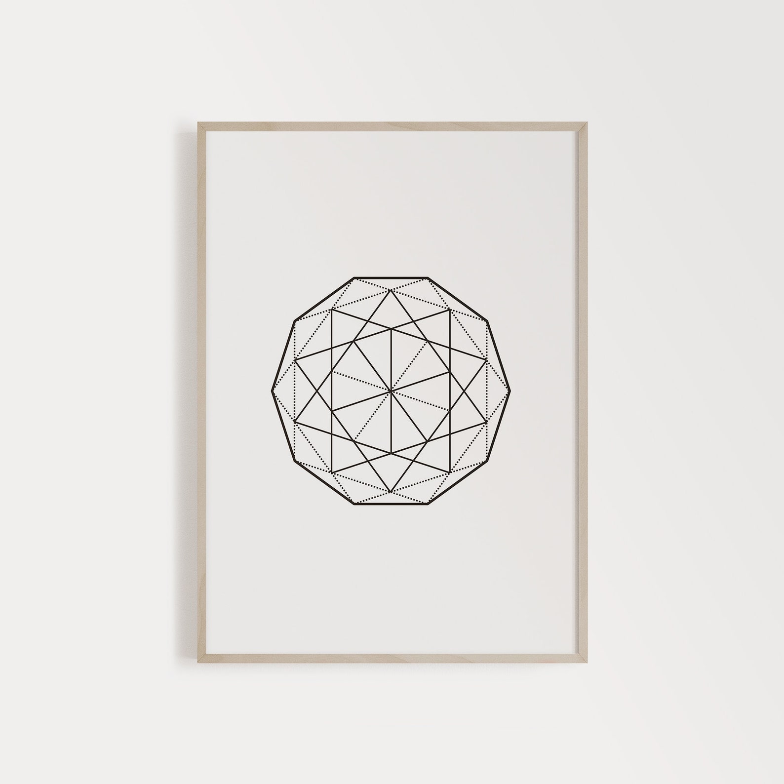 Printable Sacred Geometry Geometric Poster Art Nordic Art | Etsy