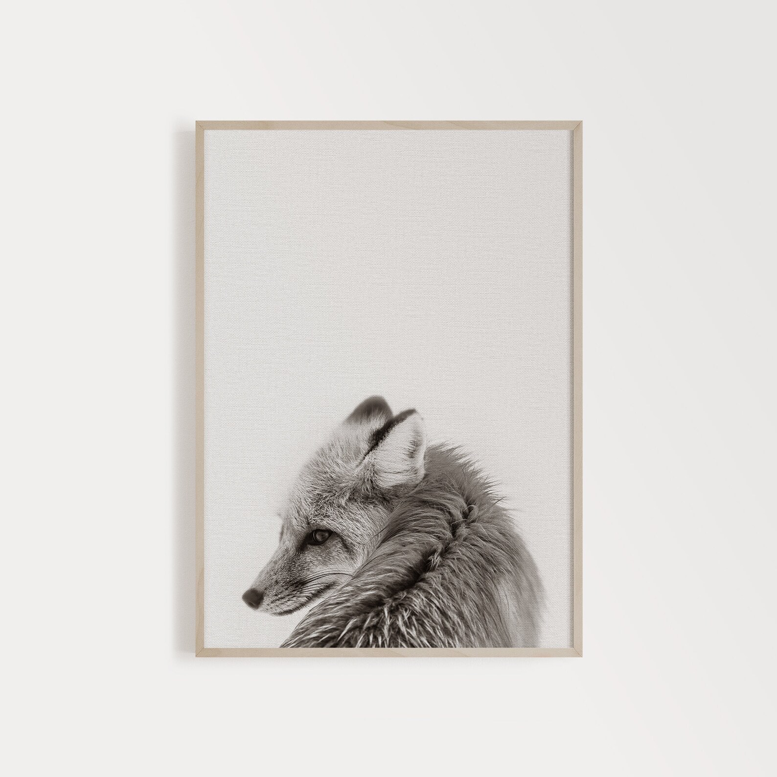 Fox Art Printable Poster Woodland Fox Fox Animal Wall Art - Etsy