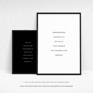 Printable Motivational Poster, Minimalist Quote Art, Scandinavian ...