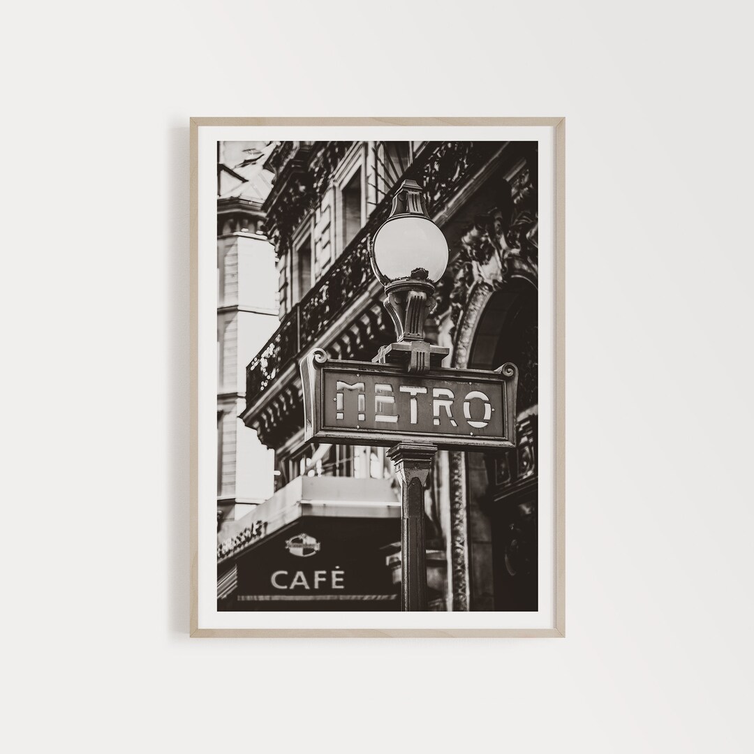 Printable Paris Metro Travel Poster Art Nouveau Paris City - Etsy
