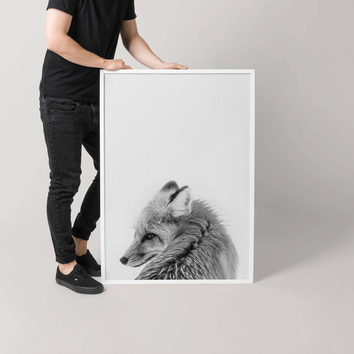Fox Art Printable Poster Woodland Fox Fox Animal Wall Art - Etsy