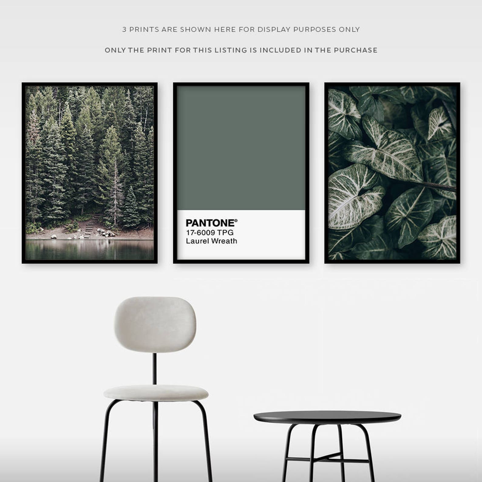 Green Poster Ideas Green Wall Pictures Green Wall Poster | Etsy