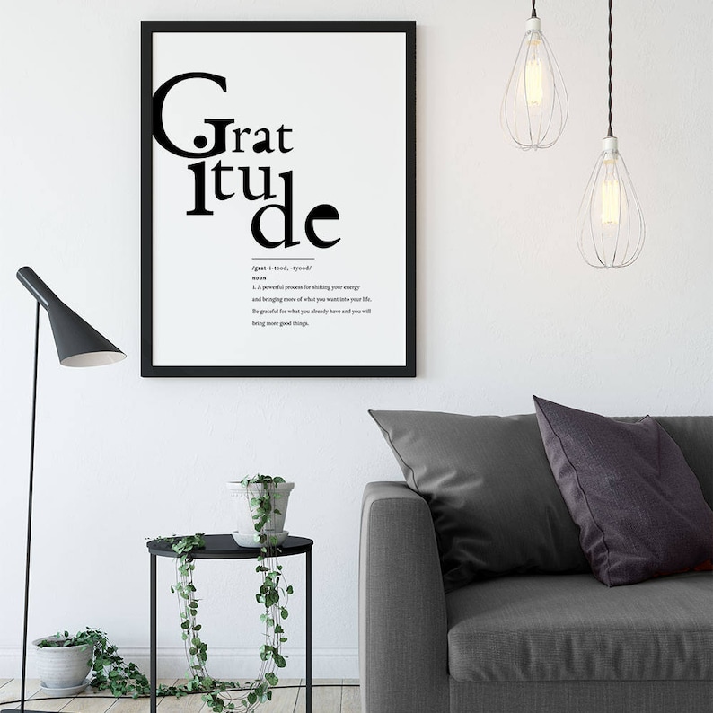 Printable Gratitude Art Print Thank You Wall Art Grateful - Etsy