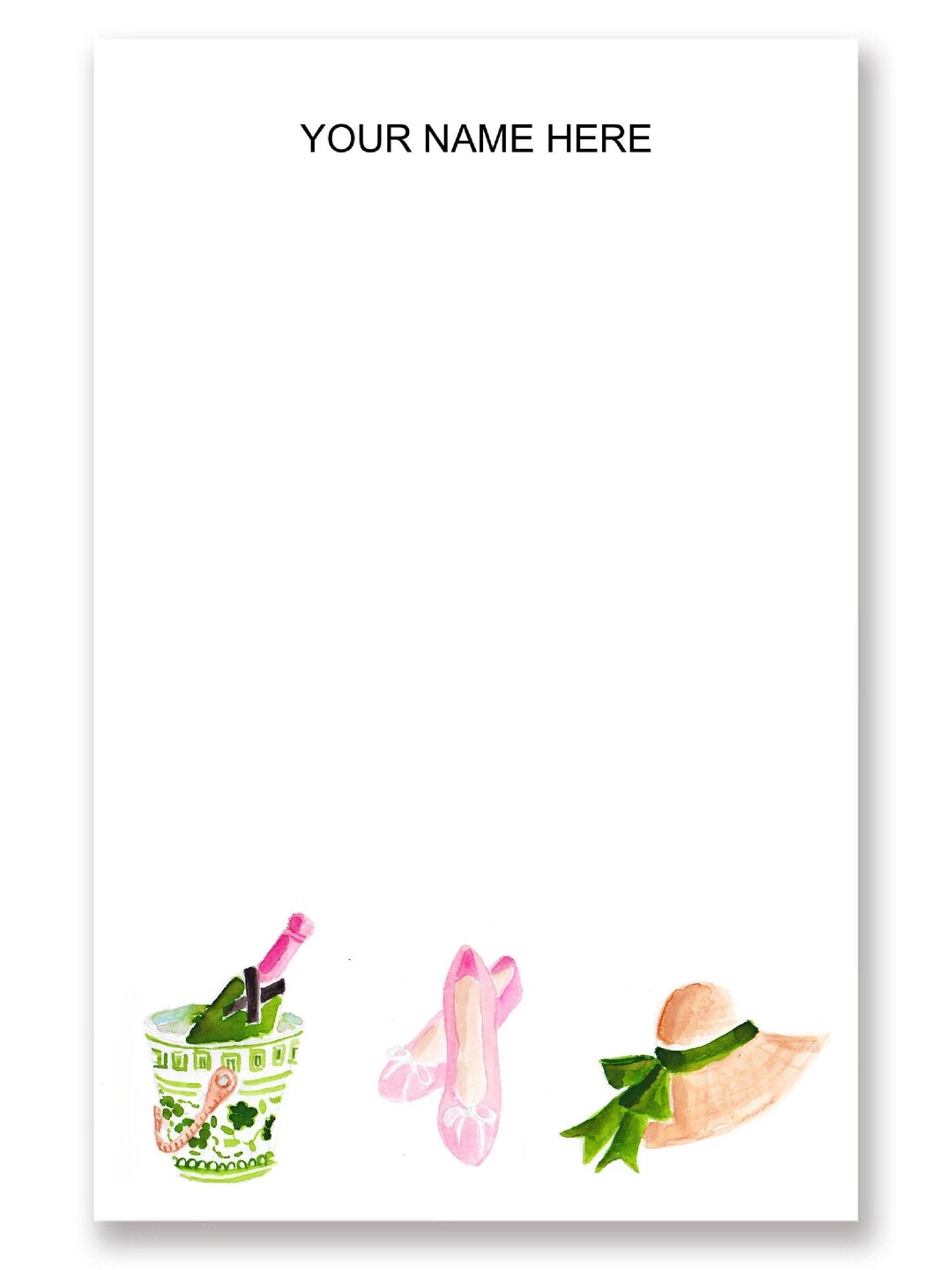 Preppy Notepad Weekend Mood custom Stationery Personalized - Etsy