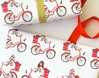 Bicycle Wrapping Paper - Etsy
