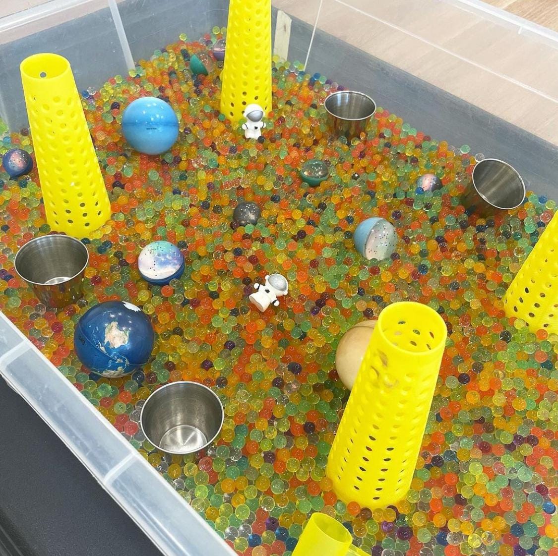 Rainbow Cones- Plastic Cones for Open Ended Play and Building- Small ...