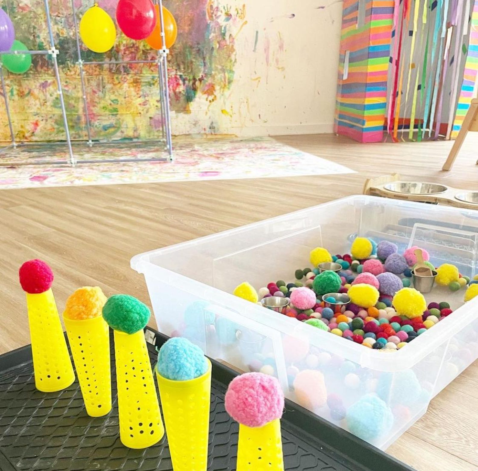 Rainbow Cones- Plastic Cones for Open Ended Play and Building- Small ...