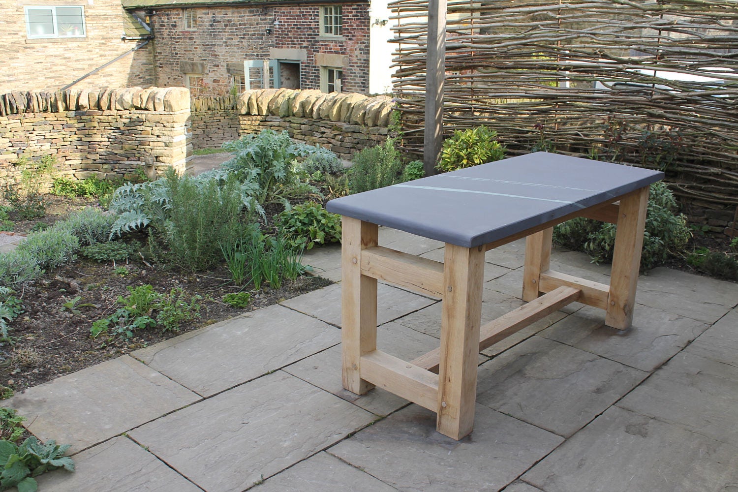 Slate Outdoor Table - Etsy UK