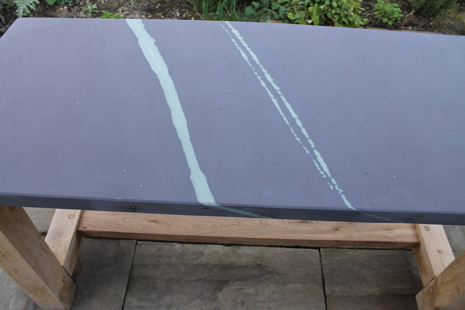Slate Outdoor Table - Etsy UK