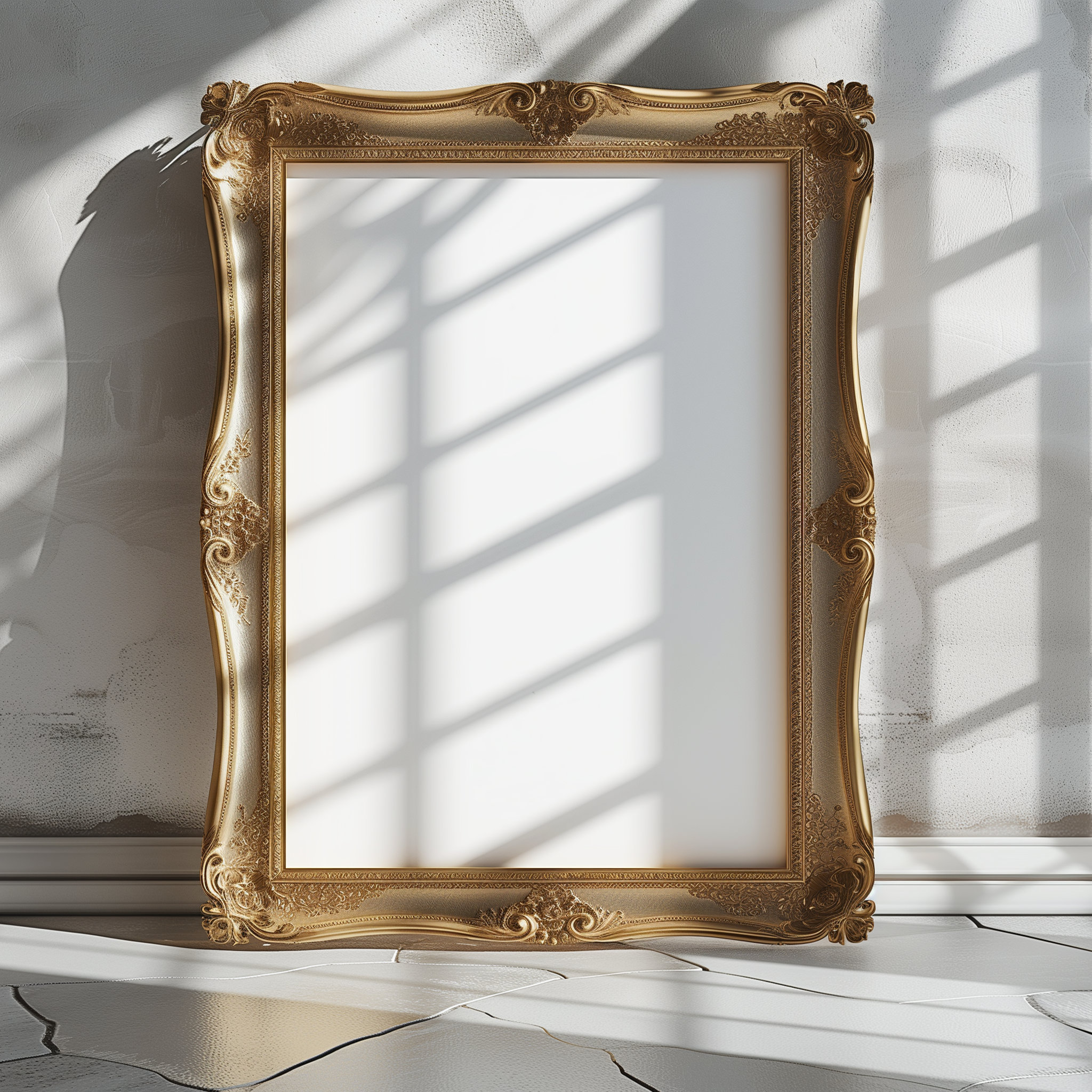 Antique Gold Frame Mockup Bundle Ornate Frame Mockup Rococo and Baroque ...
