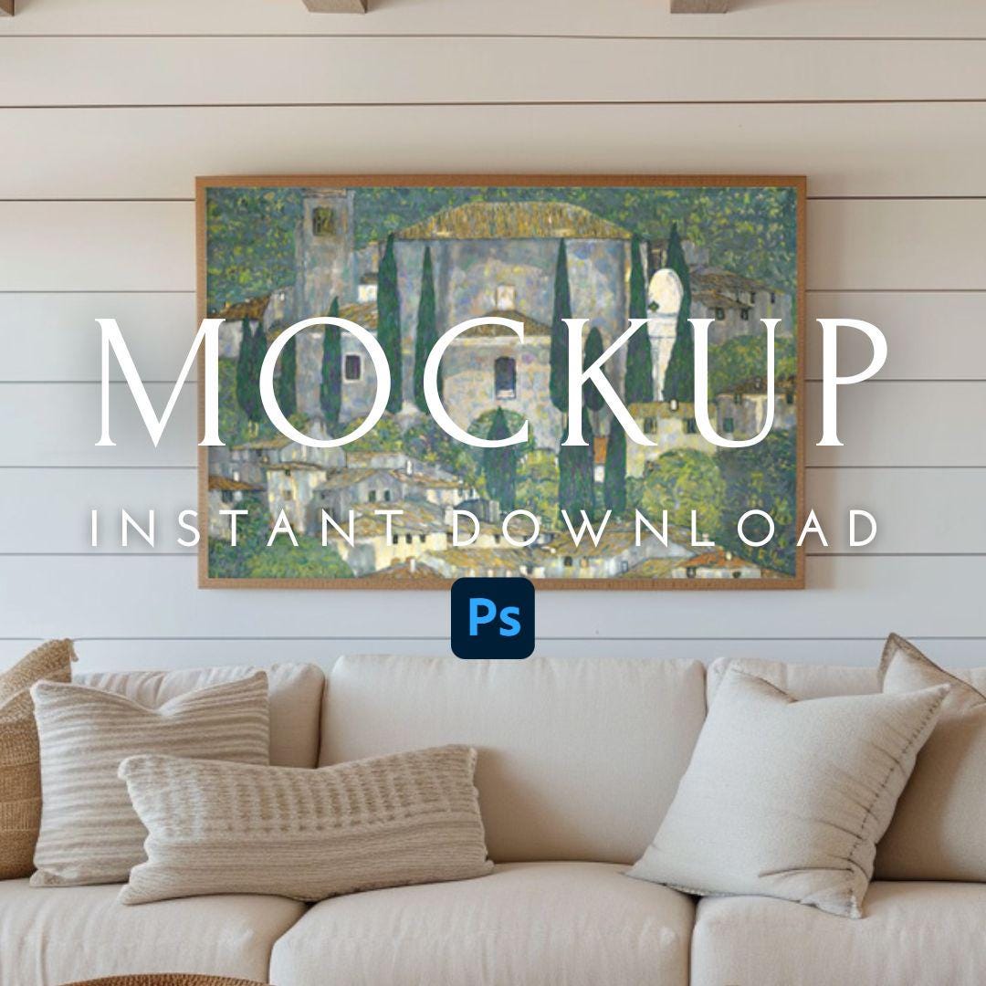 Modern Farmhouse Interior Mockup Art Mock up Frame Mockup Wall Art ...