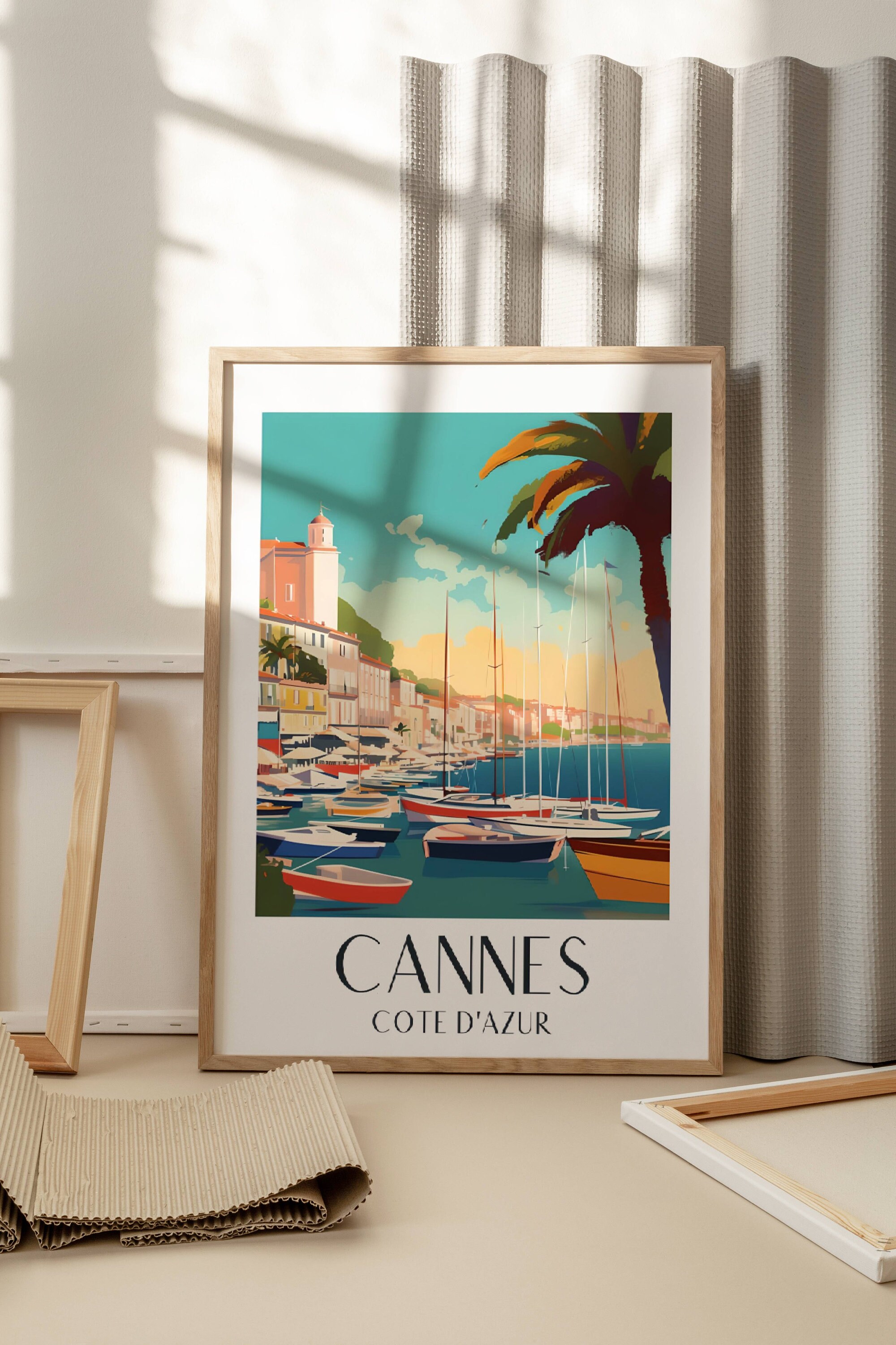 French Riviera BUNDLE 6 X Prints Vintage French Provence Travel Poster ...