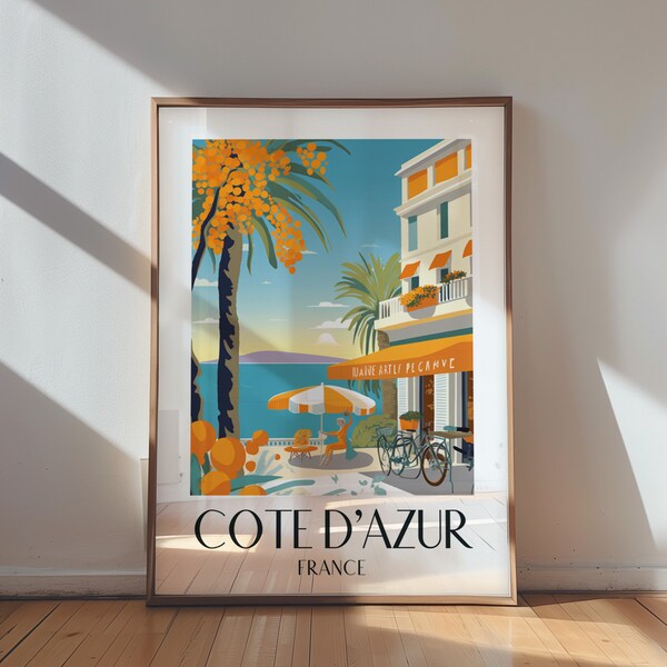 French Riviera Print - Etsy