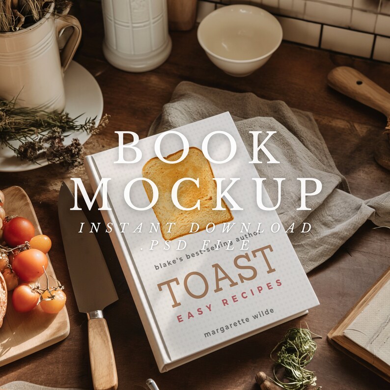 Book Cover, Closed Book, Book Mockup, Cookbook, Kdp Mockup, Recipe Book ...
