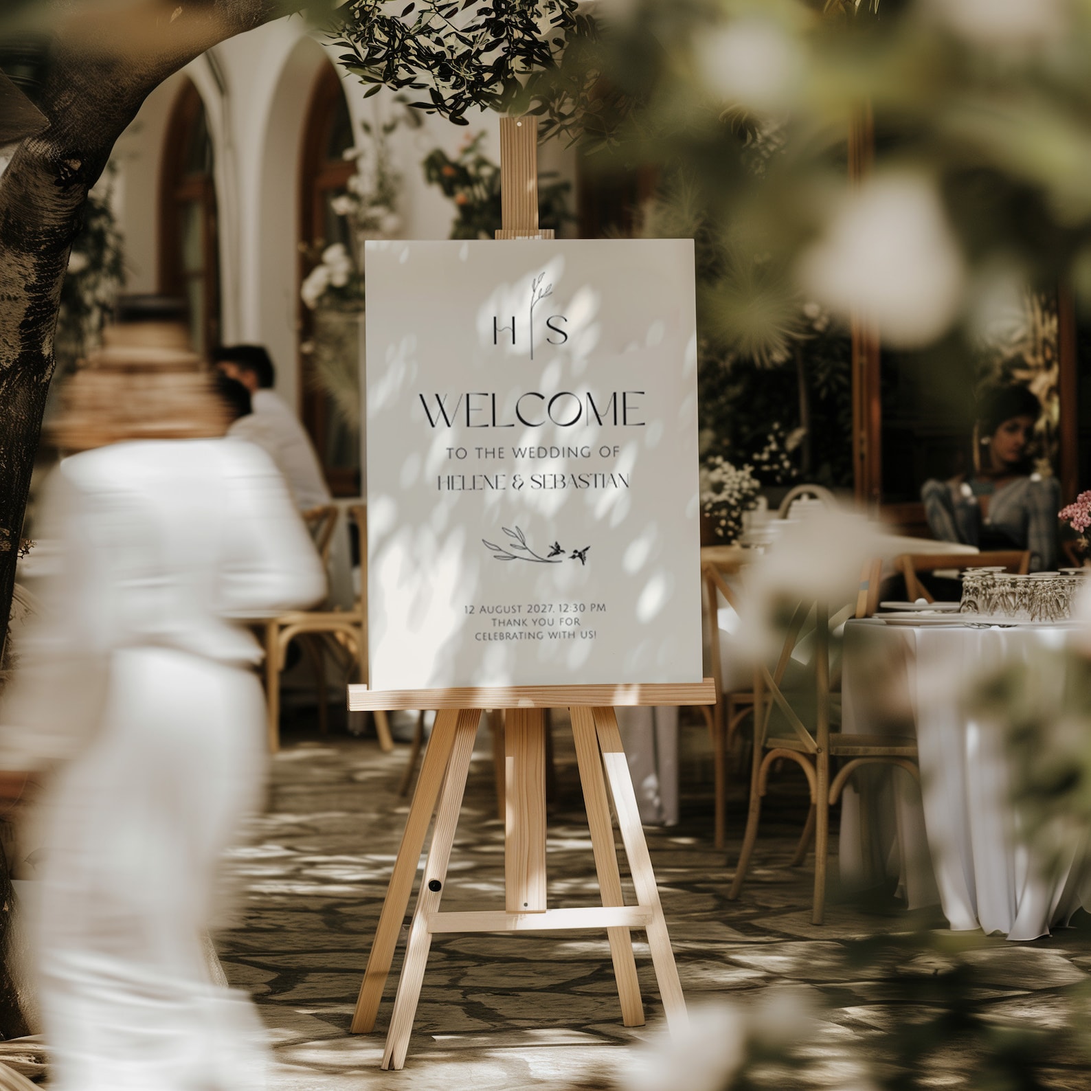 Wedding Welcome Sign Mock Up, Easel Sign Mock Up, Wedding Seating Chart ...