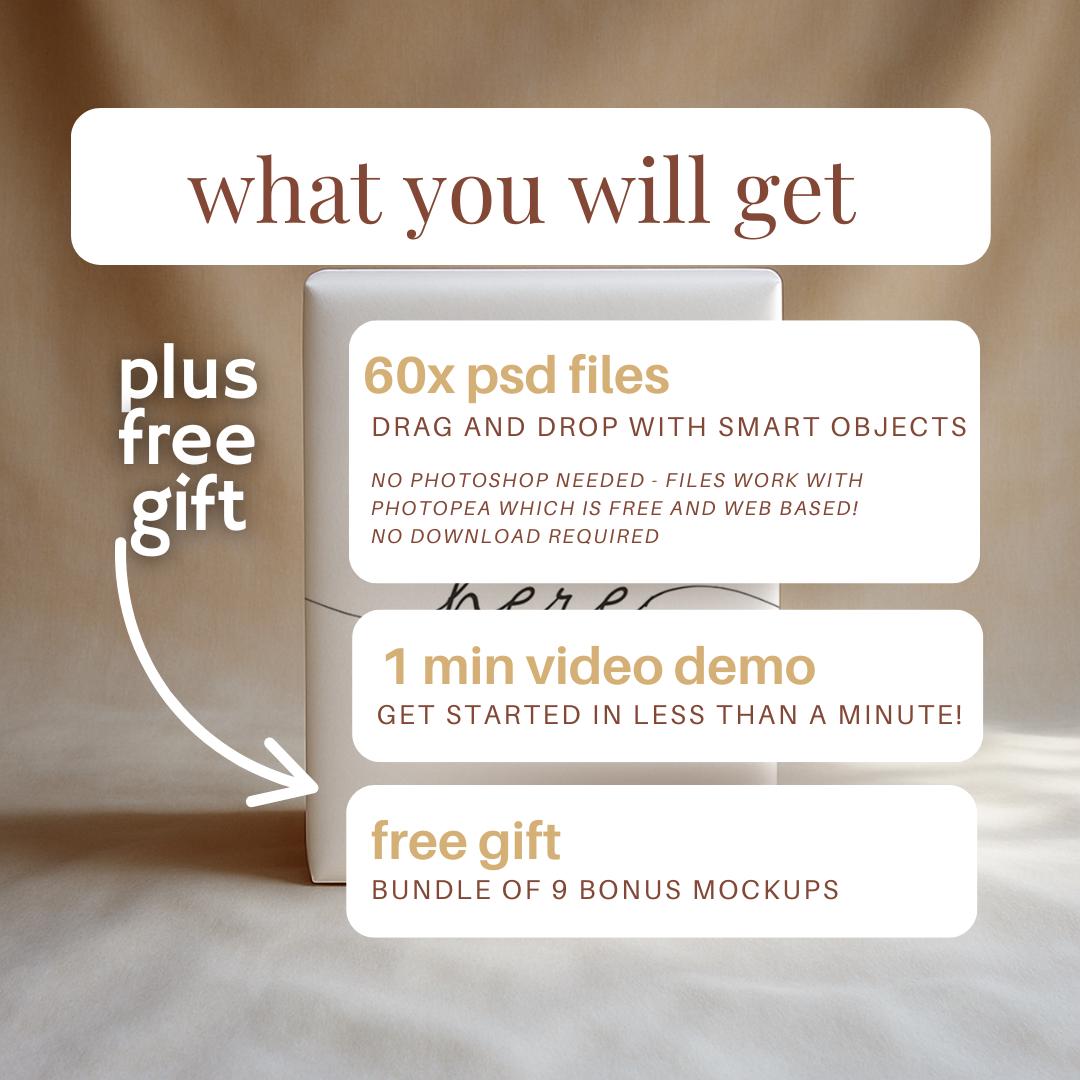 Gift Wrap Mockup Bundle – 60 PSD Files With Real Paper Textures, Fruit ...