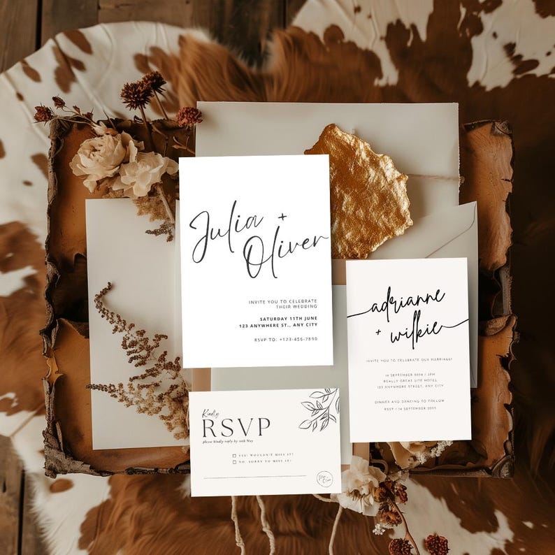 Invitation Suite Mockup Bundle of 150+ 5x7, 4x6, A6, 5x3.5 Canva Mockup ...